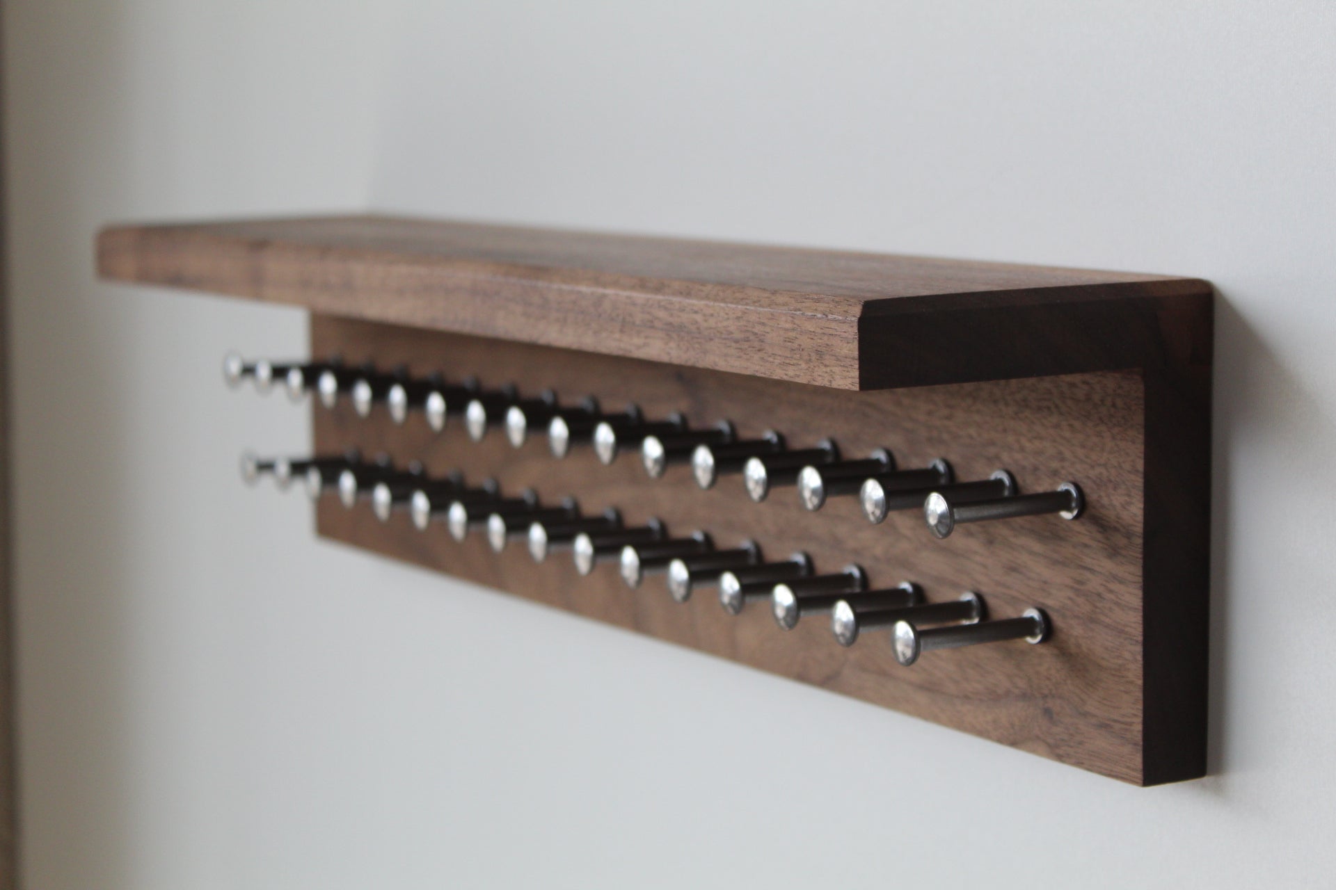 Custom Tie Rack - Choose your size, wood, and hardware finish – Dapper ...